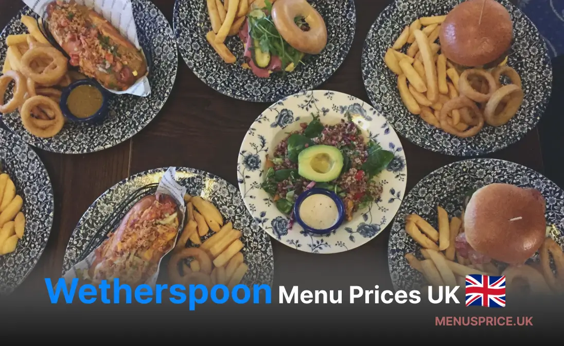 Wetherspoon Menu Prices UK December 2025 - Menus Price UK
